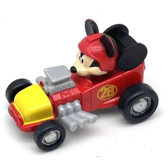 Mattel | Toys | Mattel 26 Mickeymouse Hot Rod Diecast Toy Car Roadster ...